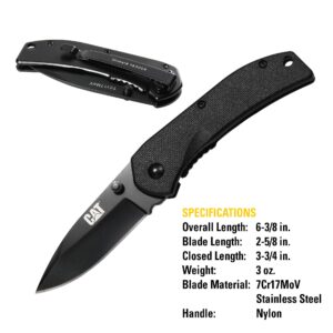 Cat 6 Inch Drop Point Folding Knife - 980008