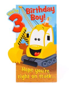 disney you're 3 big digger 3rd birthday greeting card disney character cards