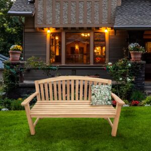 Seven Seas Teak San Jose Teak Outdoor Patio Bench, 5 Foot Made from Solid Teak Wood