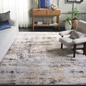 safavieh amalfi collection area rug - 8' x 10', creme & gold, modern abstract distressed design, non-shedding & easy care, ideal for high traffic areas in living room, bedroom (amf572a)