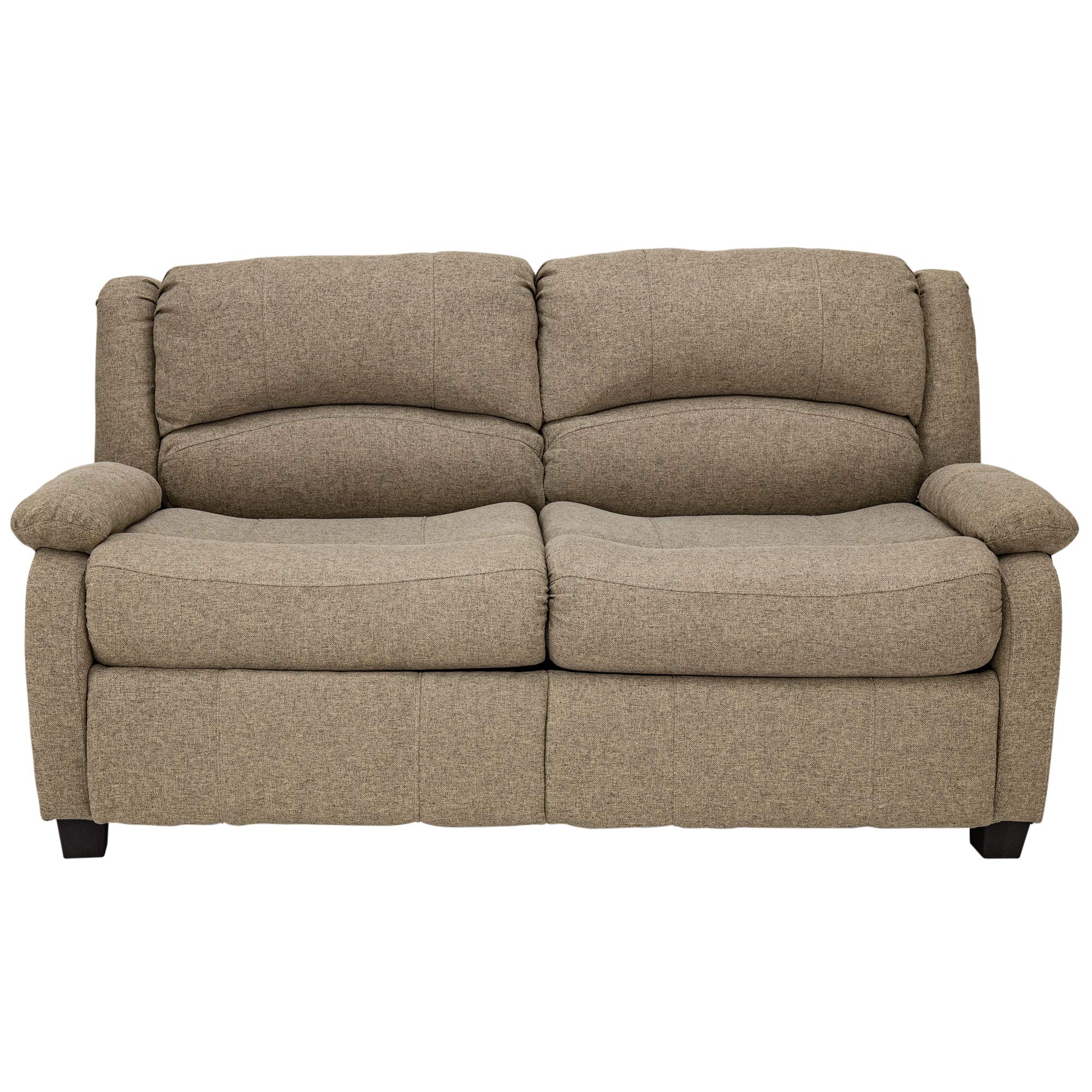 RecPro 65" RV Hide A Bed Loveseat | Cloth | Memory Foam Mattress | Pull Out Couch | Living Room Furniture (Oatmeal)