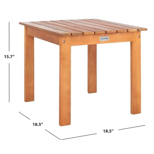 SAFAVIEH Outdoor Collection Randor Natural Folding Table