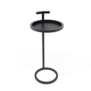 dar caden side table, black