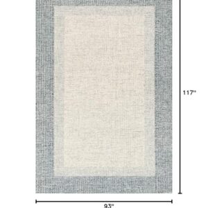 Loloi Rosina Rug, Grey & Blue 7'-9" x 9'-9" Area Rug – Casual Accent Rugs for Living Room, Bedroom, Entryway & Hallway, No Shed High Traffic Area Home Decor Rug