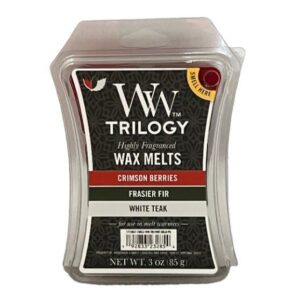 woodwick wax melt trilogy - winter garland 6-pcs