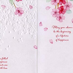 Cherry Blossoms Wedding Bridal Shower Congratulations Card