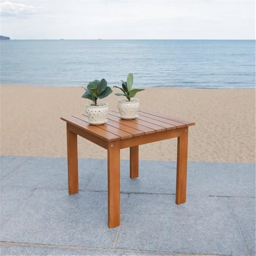 SAFAVIEH Outdoor Collection Randor Natural Folding Table