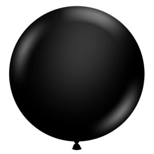 tuf-tex 17" black latex balloons