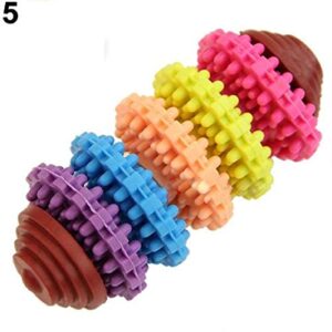 EWRTM Chew Toy Roller Dog Accessories Pets Dogs Puppy Colorful Rubber Dental Teething Healthy Teeth Gums Chew Toy - 4