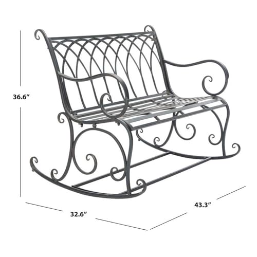 SAFAVIEH PAT5021A Outdoor Collection Ressi Pearl White Rock Bench