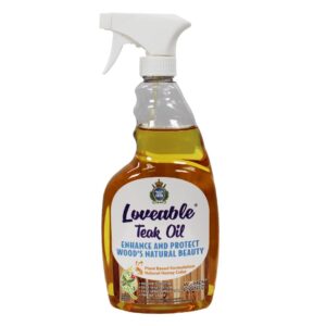 ecodecors loveable 24 oz, spray bottle, teak oil, teak sealer, teak cleaner, teak oil for outdoor furniture, teak stain, teak sealer for outdoor furniture, teak wood oil, teak cleaner and brightener