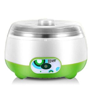 yoghourt machine, 1l automatic digital yogurt maker, stainless steel liner yogurt maker machine, home diy yoghourt container yogurt maker(green)