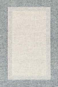 loloi rosina rug, grey & blue 7'-9" x 9'-9" area rug – casual accent rugs for living room, bedroom, entryway & hallway, no shed high traffic area home decor rug