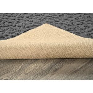 Garland Rug Ivy Vine Area Rug Runner, 3 ft x 8 ft, Cinder Gray