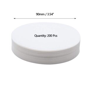 Sscon 200Pcs Qualitative Filter Papers Lab Filter Papers 90mm/3.54" Diameter Filter Papers