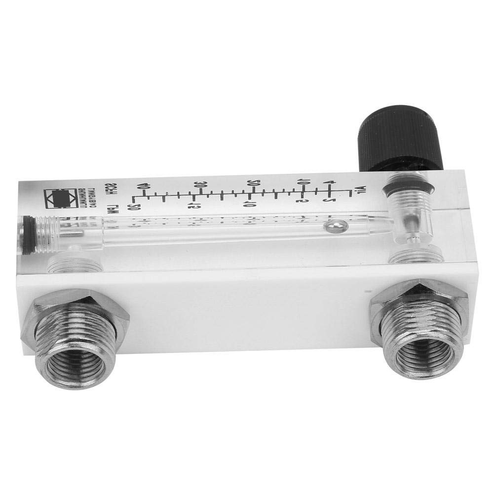 LZM-6T Adjustable Gas Meter Panel Type Flowmeter Instrument Brass Female BSP1/4" for Oxygen/Air/Gas 2-20LPM/4-40SCFH