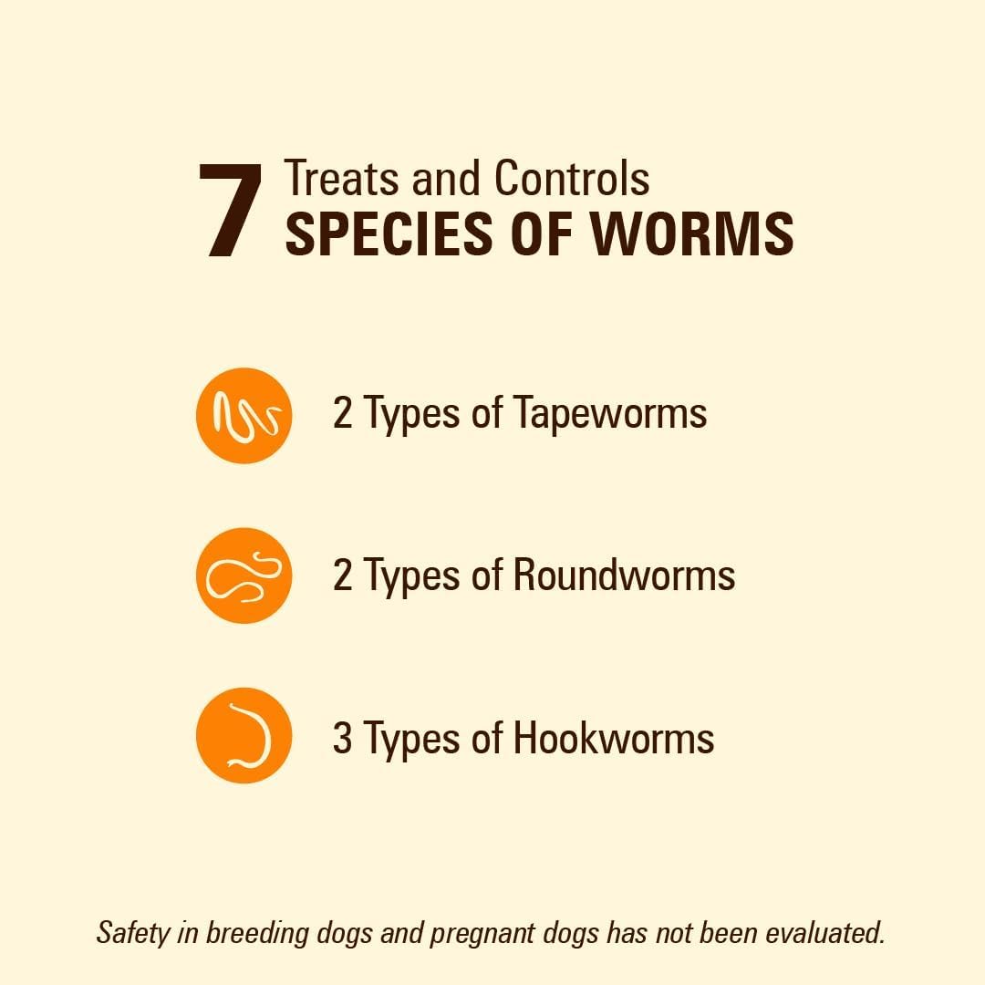 Sentry Worm X Plus 7 Way DeWormer Small Dogs (6 Count), Pack of 3