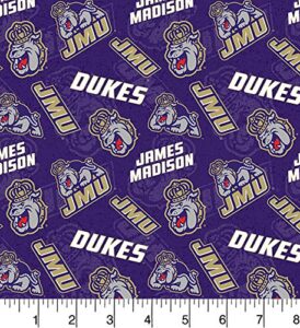 sykel enterprises jame madison university cotton fabric with new tone on tone design newest pattern