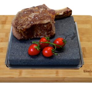 Black Rock Grill Big Sizzle Steak Platter - Premium Large Steak Stone Set for Serious Steak Lovers.