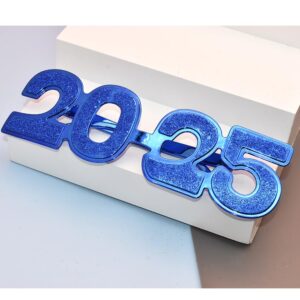 SWYOUN 4PCS 2025 Plastic Glasses Happy New Year's Eve Glasses Graduation 2025 Class Of 2025 Party Photo Prop Supplies