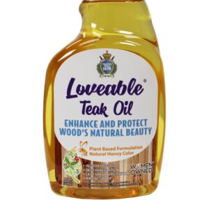 EcoDecors Loveable 24 oz, Spray Bottle, Teak Oil, Teak Sealer, Teak Cleaner, Teak Oil for Outdoor Furniture, Teak Stain, Teak Sealer for Outdoor Furniture, Teak Wood Oil, Teak Cleaner and Brightener