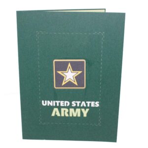 3D Pop Up Greeting Card - Soldiers of U.S. Army Retired Commemorative Crad,Birthday Card, Anniversary Card,Thank You Card,Army Greeting Cards by AITpop