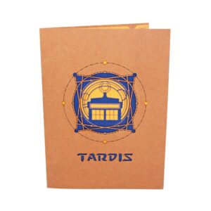 Thank You 3D Greeting Cards - TARDIS of DOCTOR WHO,Encouragement Card,Birthday Card,Graduation Card,3D Pop Up Card,Birthday Gifts by AITpaperart