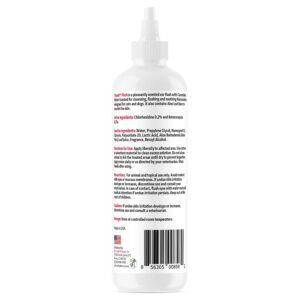 All Natural Ear Flush for Dogs & Cats, Ketoconazole & Chlorhexidine Ear Flush and Vet-Strength Ear wash with a Light Scent (USA) (Ketoconazole & Chlorhexidine Ear Flush, 12 oz)