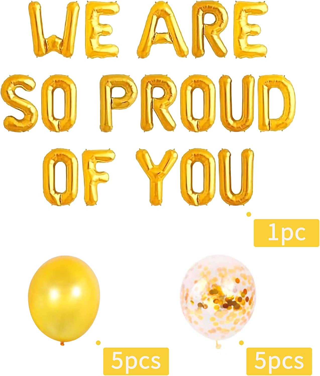 JeVenis We Are So Proud of You Balloon Graduation Banner Congratulations Banner Graduation Party Decorations Graduation Commencement Decoration