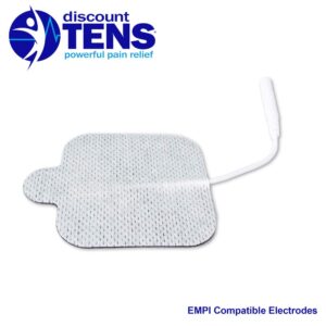 Discount TENS, EMPI Compatible TENS Electrodes, 8 Premium Replacement Pads for EMPI TENS Units. (2 inch x 2 inch)