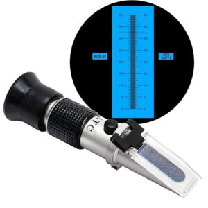 smartsmith def refractometer 0-40% adblue diesel exhaust fluid urea concentration refractometer - 32 aus (aqueous urea solution) urea concentration scale hand held refractometer foam-lined hardcase