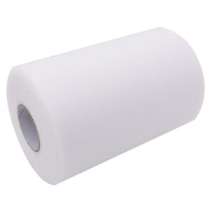 white tulle spool 6 inch x 100 yards for tulle decoration