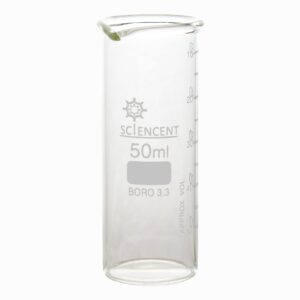 sciencent glass beakers (50ml tall form)