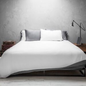 wooflinen modern 100% viscose derived from bamboo sheets 6pc king - duvet cover set + sheet set - breathtakingly soft