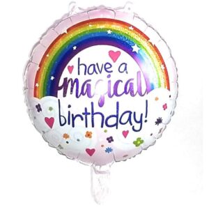 Happy Birthday Foil Mylar Helium Balloons 6 Pcs/Set 18" for Birthday Party, Aluminum Balloon Party Decorations