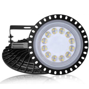 ufo led lights 50w, 10000lm high bay led shop lights - 6000k-6500k daylight white ultra thin led warehouse lights lamp for warehouse shop garage barn workshop gym lighting