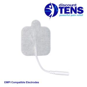 Discount TENS, EMPI Compatible TENS Electrodes, 8 Premium Replacement Pads for EMPI TENS Units. (2 inch x 2 inch)