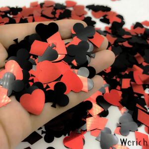 Werich Casino Poker Confetti Night Club Party Casino Party Metallic Foil Table Scatters Confetti Party Wedding Birthday Baby Shower Bridal Shower Festival Theme Party Decorations Supplies