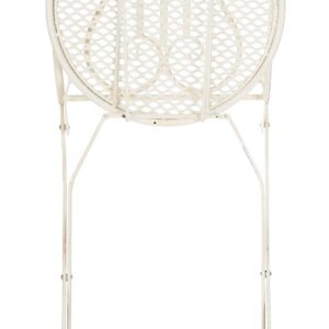 SAFAVIEH PAT5028A Outdoor Collection Semly Pearl White 3-Piece Bistro Set