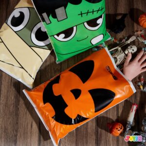 JOYIN 72 Pcs Halloween Goodie Bags for Trick-or-Treating, Halloween Snacks, Halloween Party Favors, Event Party Favor Supplies, Halloween Trick or Treat Bags, Classroom Goody Bags