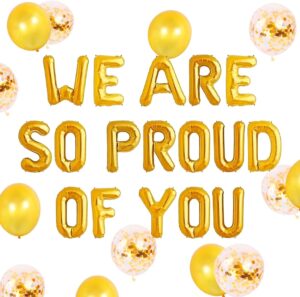 jevenis we are so proud of you balloon graduation banner congratulations banner graduation party decorations graduation commencement decoration