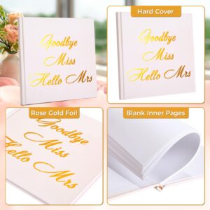 Naler Guest Book Wedding Guest Book Photo Album Hard Cover Book with Rose Gold Foil for Wedding Favors Bridal Shower Games Bachelorette Party Supplies (Pink)