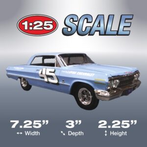 AMT 1963 Chevy Impala SS Hardtop - 1/25 Scale Model Kit - Buildable Vintage Vehicles for Kids and Adults