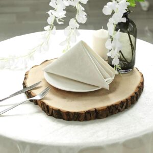 efavormart 15"~18" | rustic natural wood slices round poplar wooden slab table centerpiece