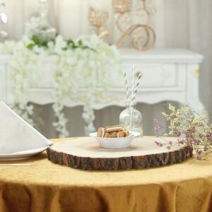 Efavormart 15"~18" | Rustic Natural Wood Slices Round Poplar Wooden Slab Table Centerpiece