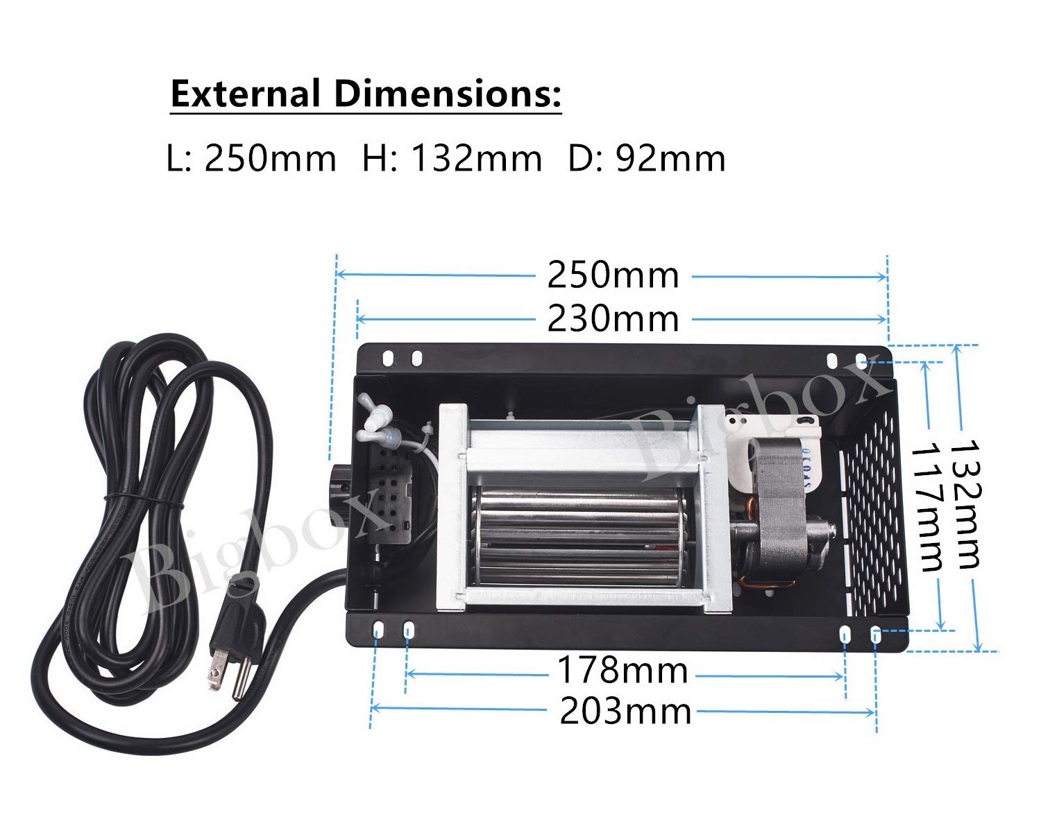 Adviace Replacement Wood Stove Blower, S31105 Blower Fan for GHP Group, Monessen/Majestic (MHSC Brands), Majestic Dutchwest Windsor, CFM US Century Plate Steel Freestanding Wood Stove Fireplace