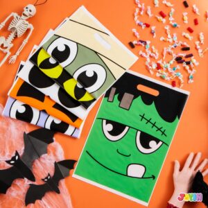 JOYIN 72 Pcs Halloween Goodie Bags for Trick-or-Treating, Halloween Snacks, Halloween Party Favors, Event Party Favor Supplies, Halloween Trick or Treat Bags, Classroom Goody Bags