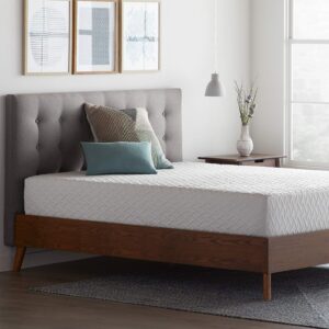 edenbrook 10 inch gel infused memory foam mattress-plush mattress-ventilated memory foam-dual layered-bed in a box