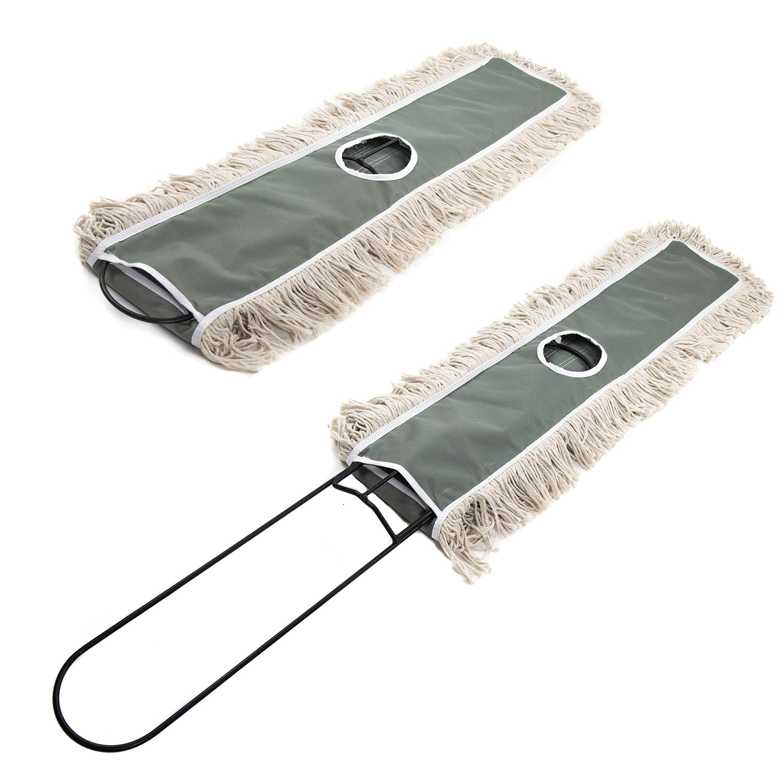 JINCLEAN 2 Pack of 36" Cotton Refills for Industrial Class Floor Dust mop Series Can be fit with Others (2 Pack of 36" Cotton Refill)