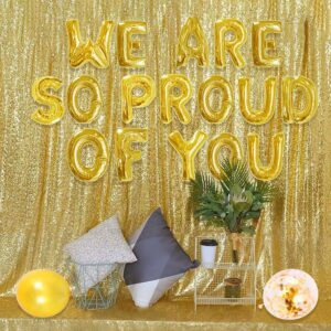 JeVenis We Are So Proud of You Balloon Graduation Banner Congratulations Banner Graduation Party Decorations Graduation Commencement Decoration